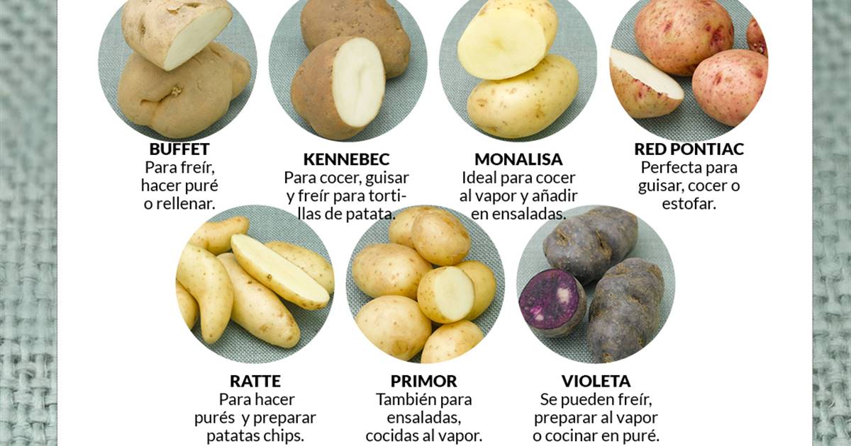 7 tipos de patatas, sus características y cómo cocinarlas
