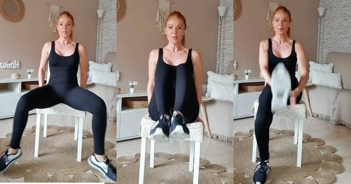 La rutina fácil de 3 ejercicios sentado en una silla que aconseja una ...