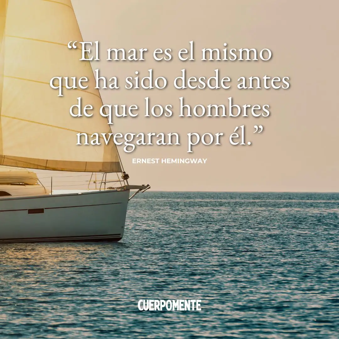 30 frases de Hemingway sobre la vida, el mar y el amor