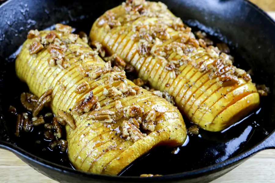 Calabaza Hasselback con queso cottage en freidora de aire: la receta de ...